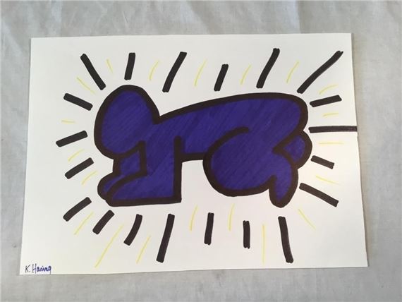 Keith Haring | Ink on paper drawing | MutualArt