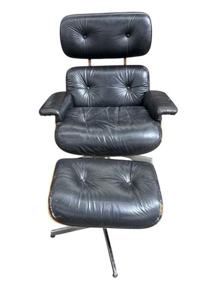 Herman Miller | Vintage Herman Miller style lounge chair & ottoman ...