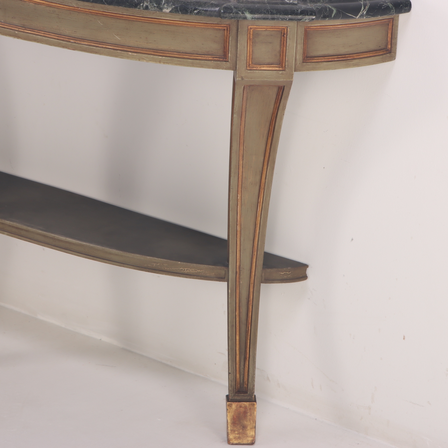 Bernd Jansen | Painted and giltwood marble top console table in the ...