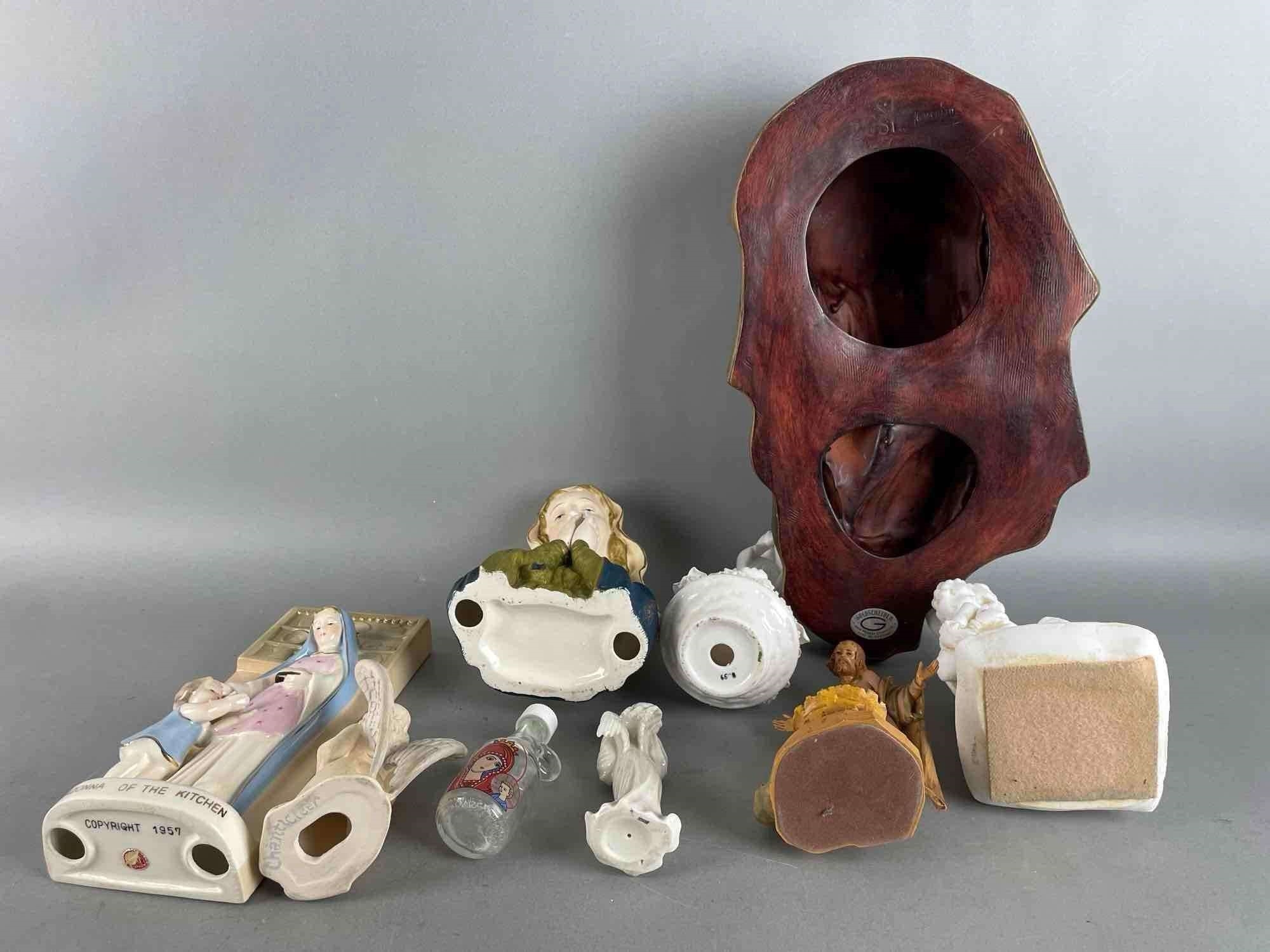 Madonna | Group of Lady Madonna Figurines and More Turn off bid sound ...