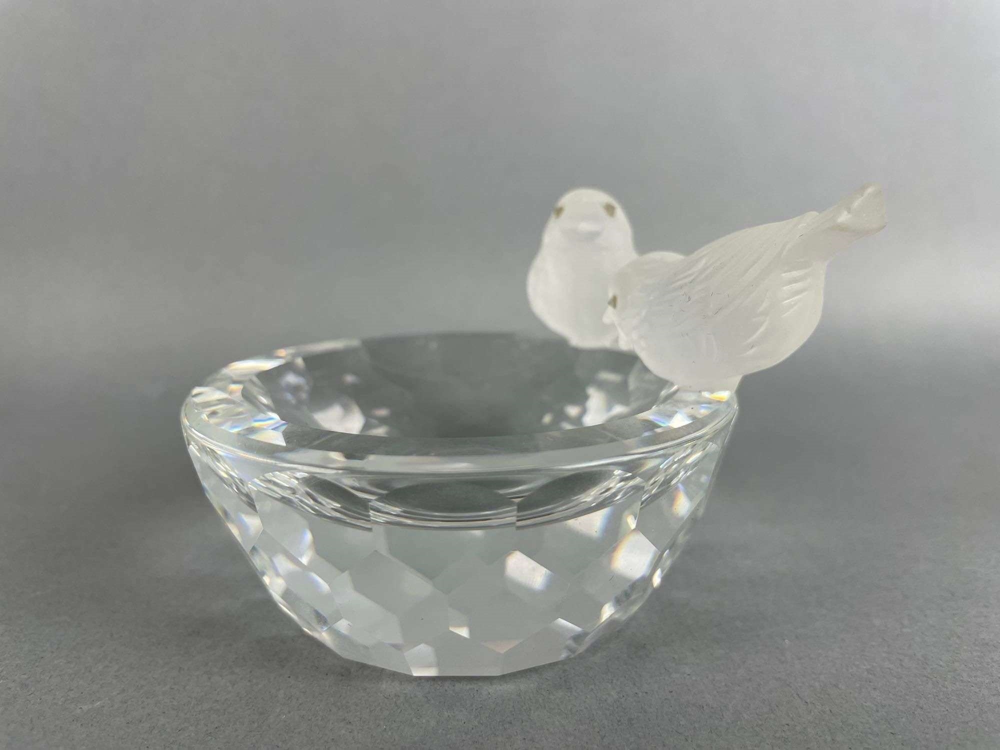 Swarovski | Swarovski Crystal Bird Bath Paperweight Turn off bid sound ...