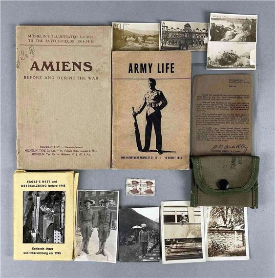 U.S. Army | Group of 14 WW1 and WW2 U.S. Army Ephemera Turn off bid sound (1944) | MutualArt