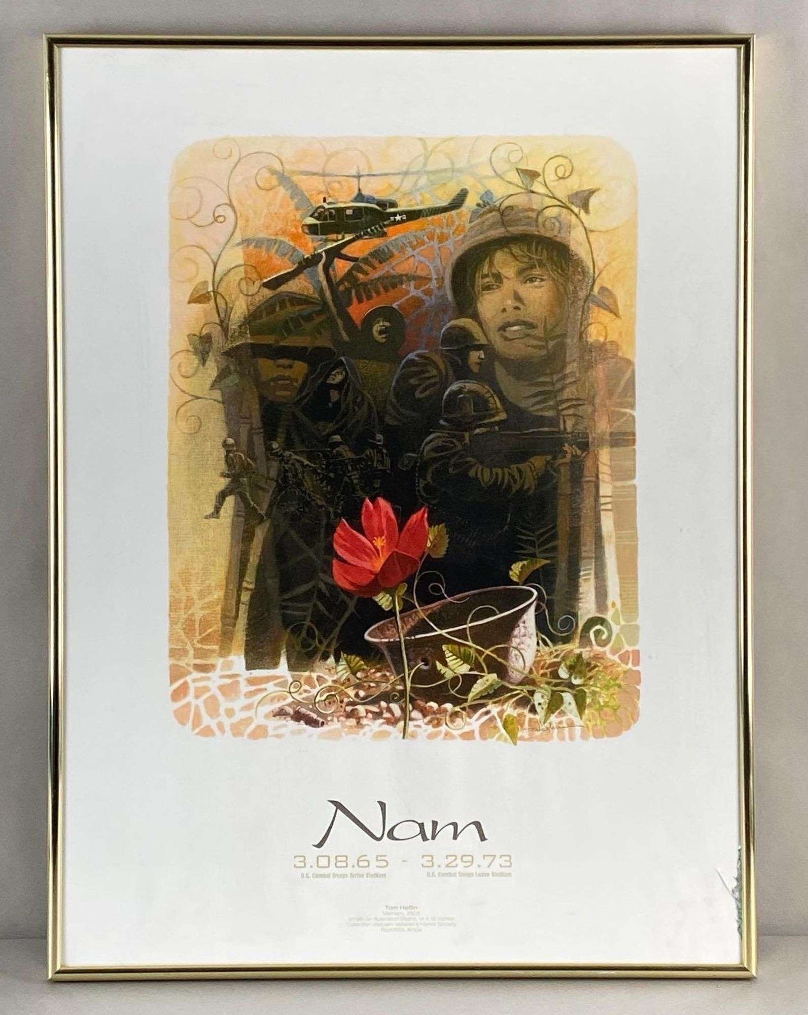 Tom Heflin | 2002 Tom Heflin Vietnam Poster Turn off bid sound (2002 ...