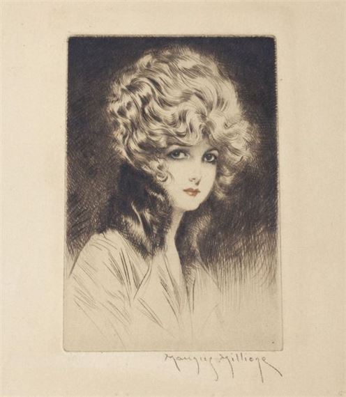 Maurice Milliere | Portrait of an Elegant Lady | MutualArt