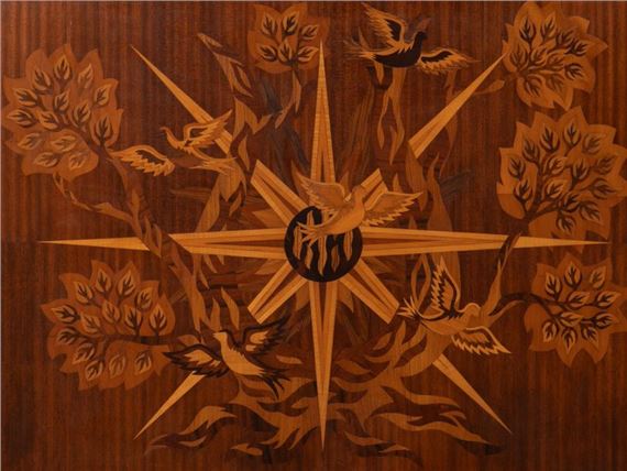 Jean Picart le Doux | Sun and a tree with doves | MutualArt