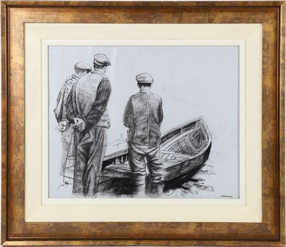 Sean Keating | Fisherman and boat | MutualArt