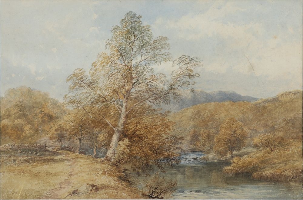 James Poole | River and mountain landscape | MutualArt