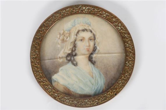 Young | 19TH-CENTURY CIRCULAR PORTRAIT MINIATURE (19th Century) | MutualArt
