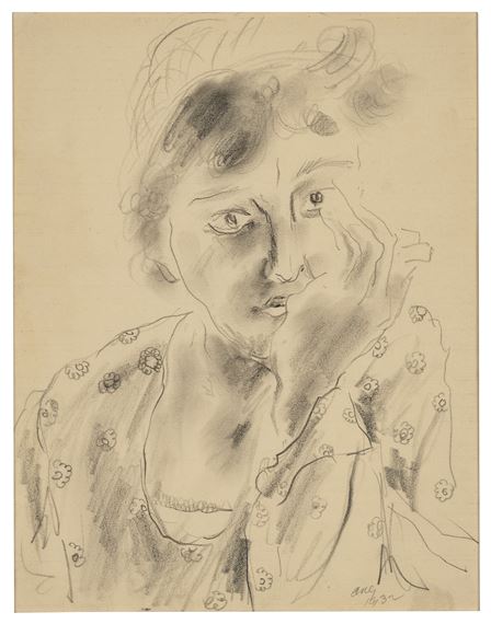 Genichiro Inokuma | Portrait of a woman (1932) | MutualArt