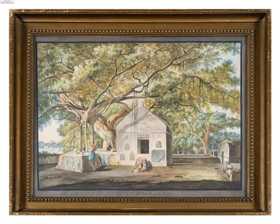 Thomas Daniell | The Sacred Tree of the Hindoos at Gyah (1800) | MutualArt