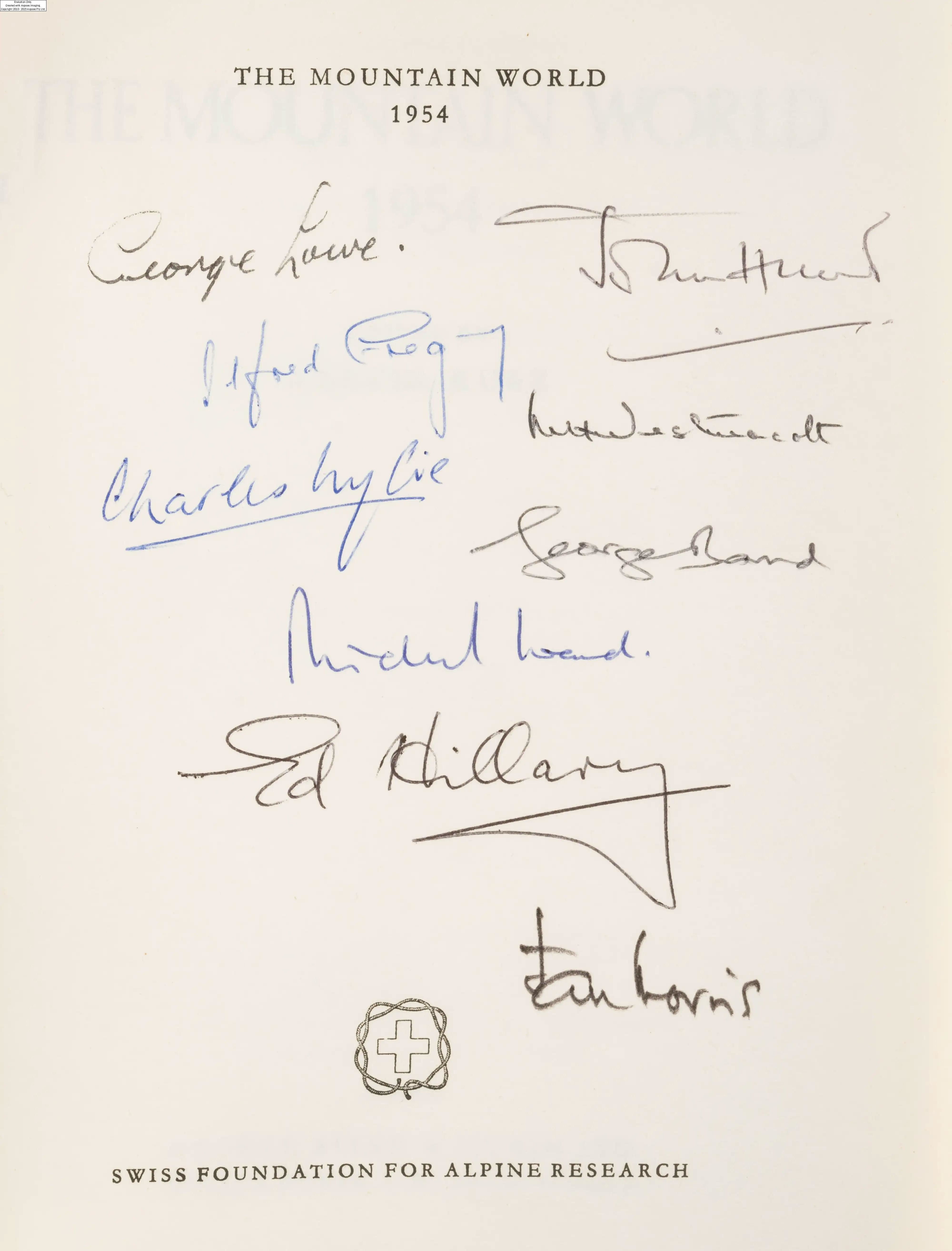 Alfred Gregory | The Mountain World 1954 (1954) | MutualArt