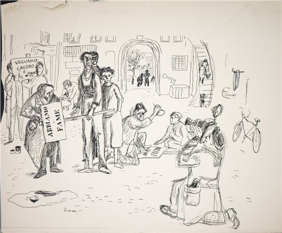 Fulvio Bianconi | Illustrative drawing (1950) | MutualArt