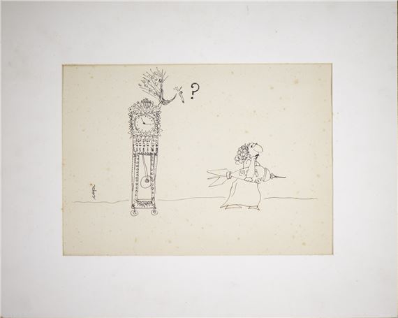Copi | Satirical drawing (1980s) | MutualArt