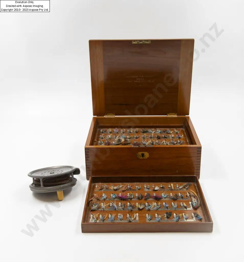 C. DeWitt Hardy | Early C20th Rare Roxburgh Fly Cabinet by Hardy Bros ...