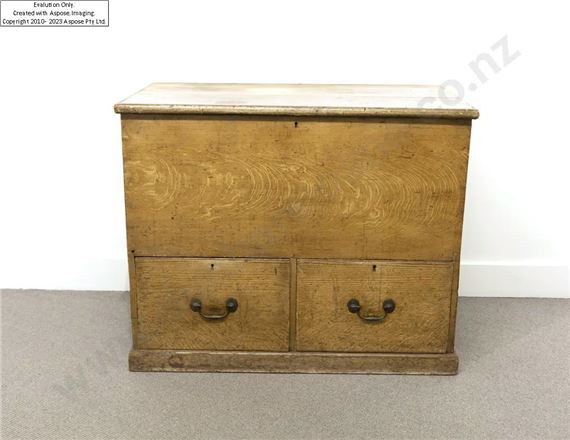 Charles Johnson Payne | Large Victorian Scumbled Pine Grain Bin | MutualArt