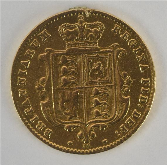 Queen Victoria | A Queen Victoria 1869 young head shield back half ...