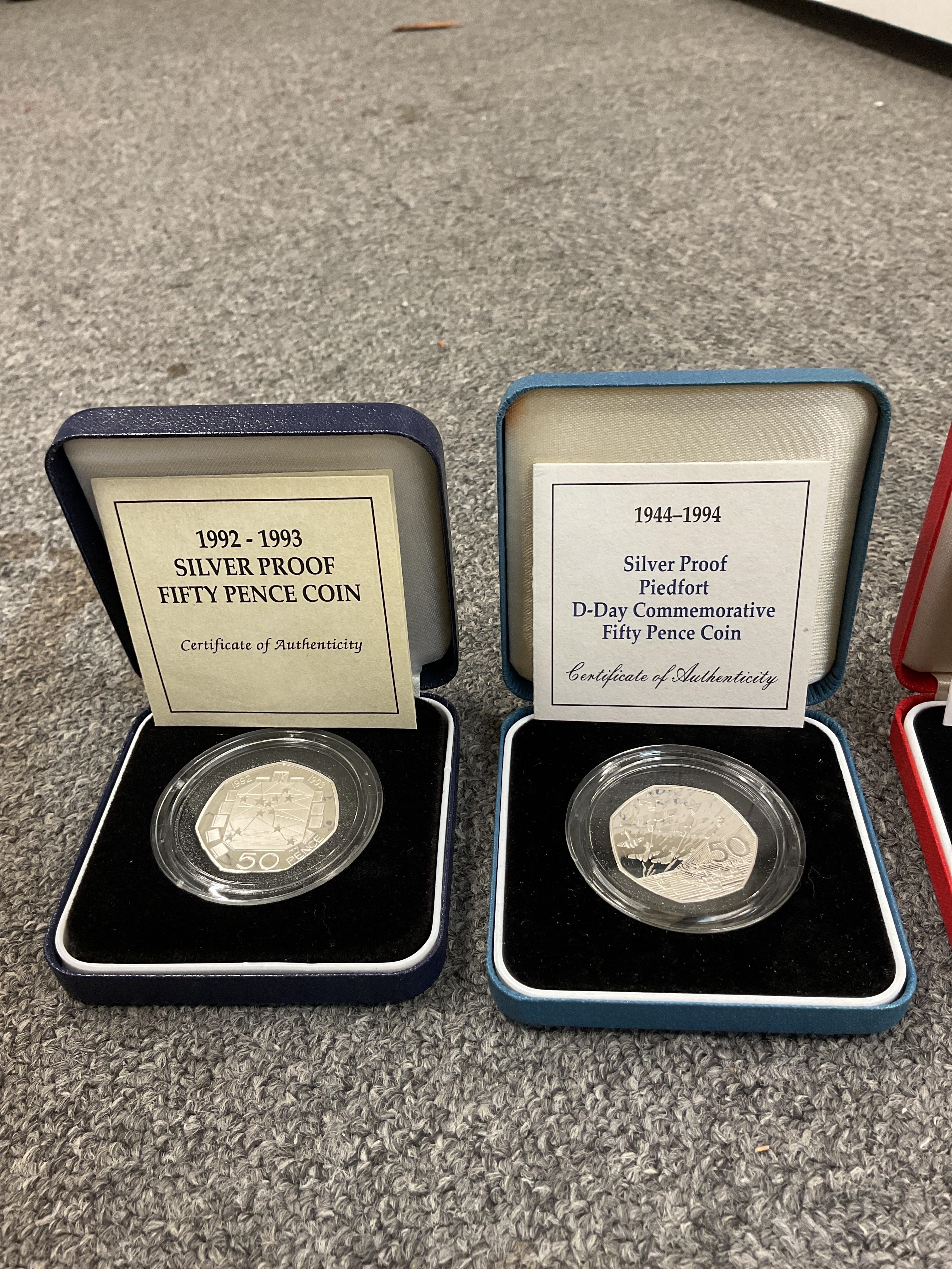 Silver | a 1944-1994 silver proof Piedfort to commemorate D-Day and a ...