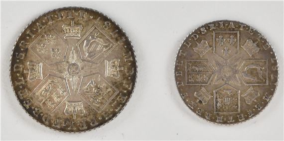 George | with no semée of hearts in the fourth shield on reverse (1787 ...