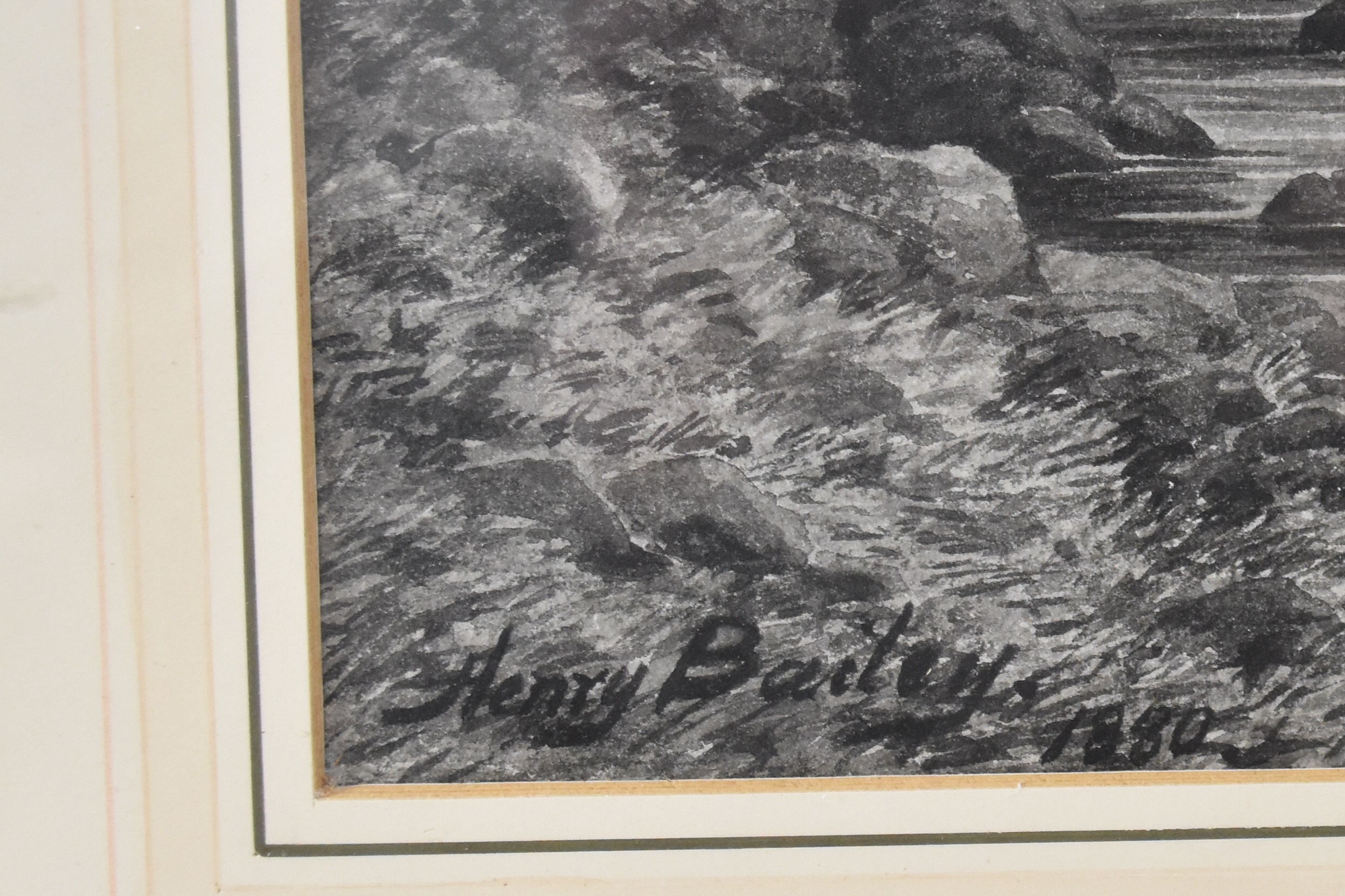 Henry Bailey | rural landscape depicting a cottage beside a river with ...