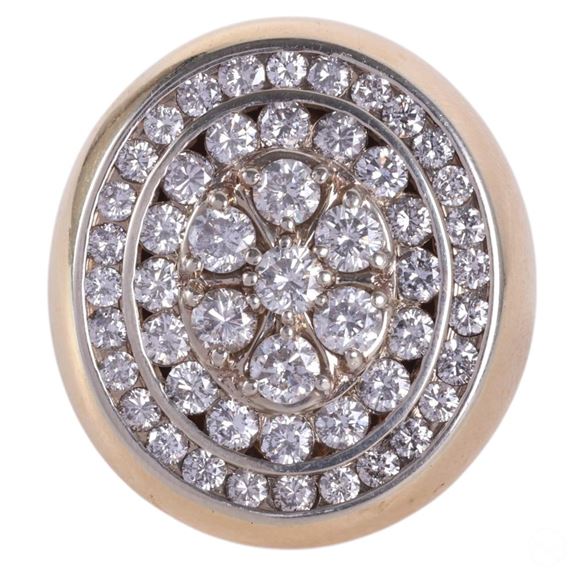 Diamond | 14k Yellow Gold 9 CTTW Natural Diamond Ring Size 8 | MutualArt