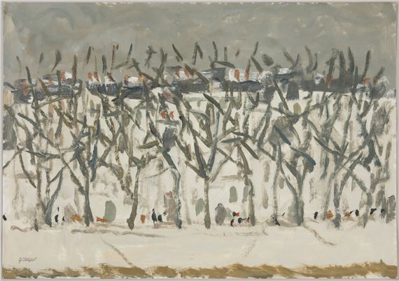 Pierre Coquet | La place aux grands arbres | MutualArt