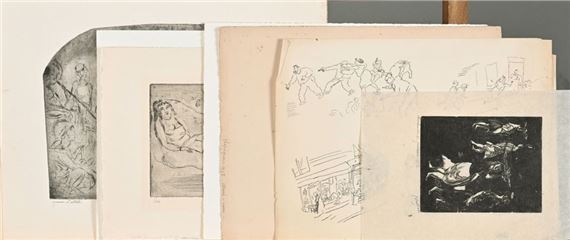 Jules Pascin | Set of nine and two reproductions from the artist ...