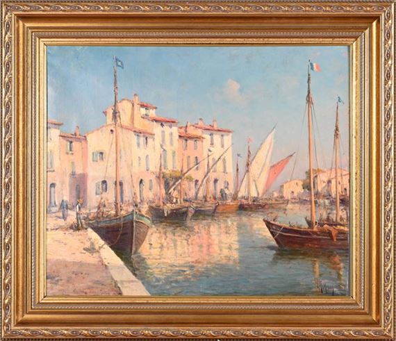 Charles Malfroy | Lively quay in Martigues | MutualArt