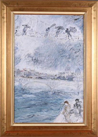 Jean Fusaro | On the footbridge of the college in Lyon | MutualArt