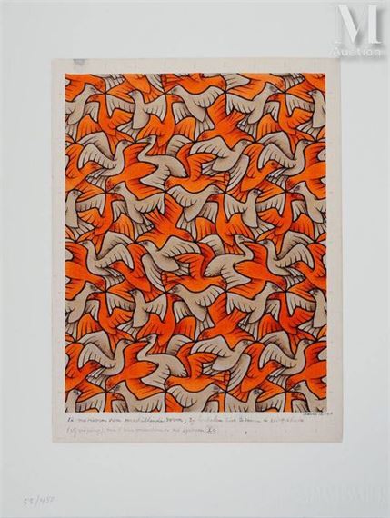 Maurits Cornelis Escher | Swarm of birds (2008) | MutualArt
