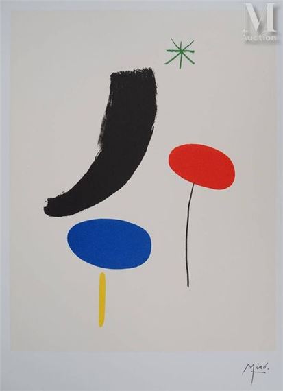 Joan Miró | Poetic garden under the stars Color lithograph after an ...