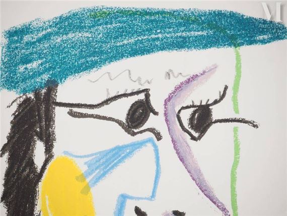 Pablo Picasso | (after) Self-portrait with beret (1964) | MutualArt