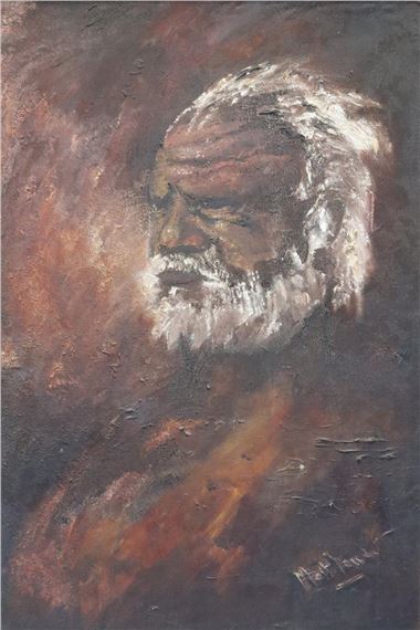 John Maitland | ABORIGINAL ELDER PORTRAIT | MutualArt