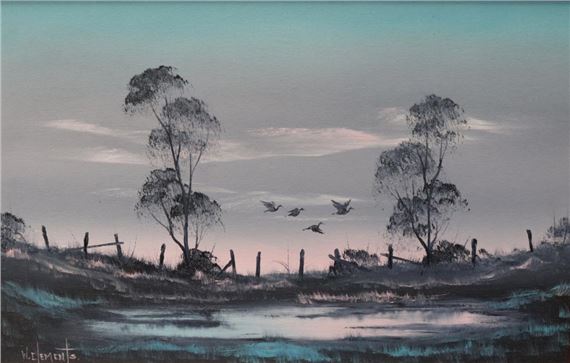 Wayne Clements | FLYING GEESE | MutualArt