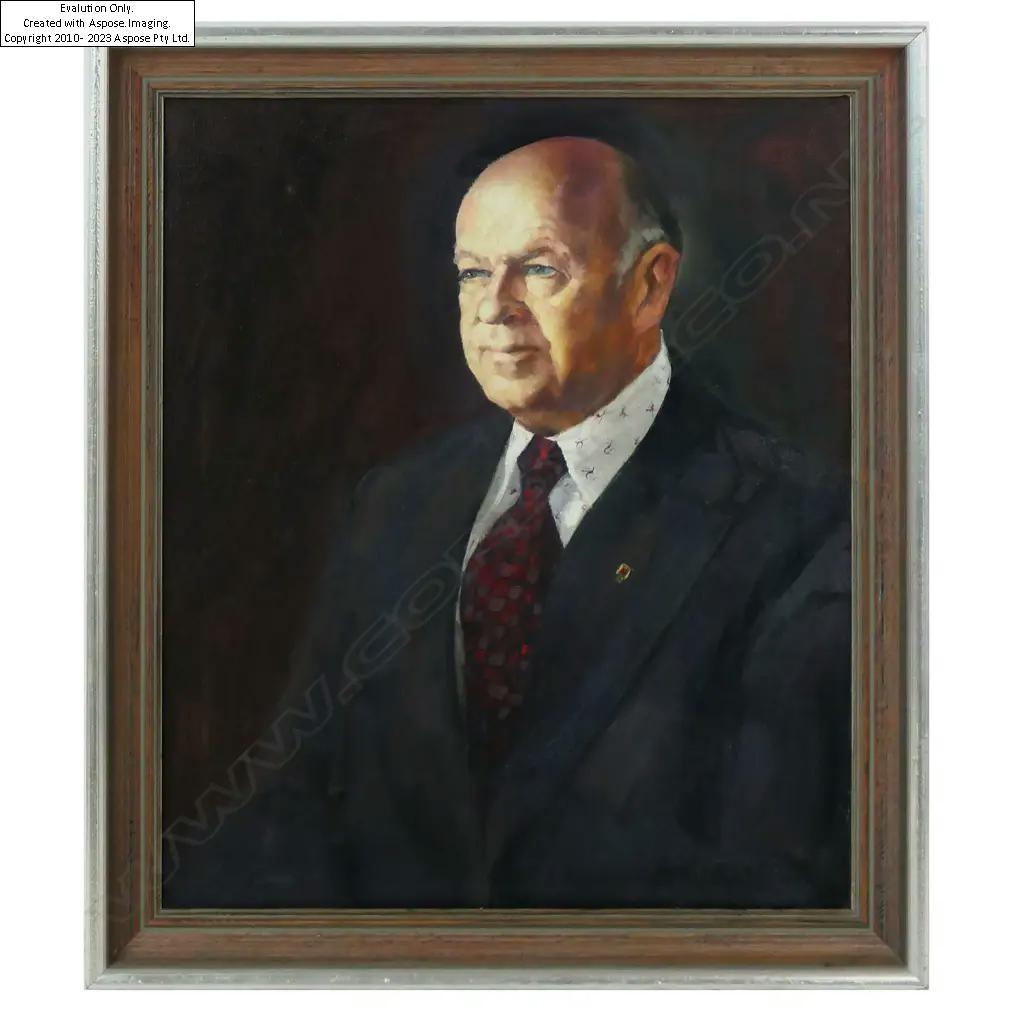 Garth Tapper | PORTRAIT OF MR P. BARKER FOR FOODSTUFFS AUCK LTD | MutualArt