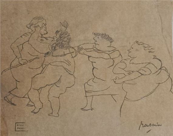 Jules Pascin | Dispute entre femmes - Pencil drawi - Lot | MutualArt