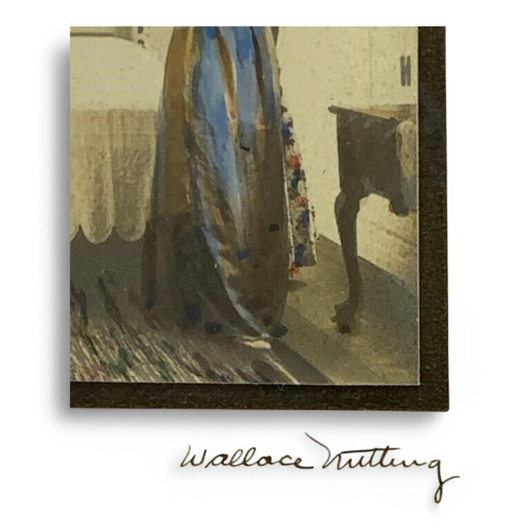 Wallace Nutting | Wallace Nutting Hand Colored Photograph Of Woman ...