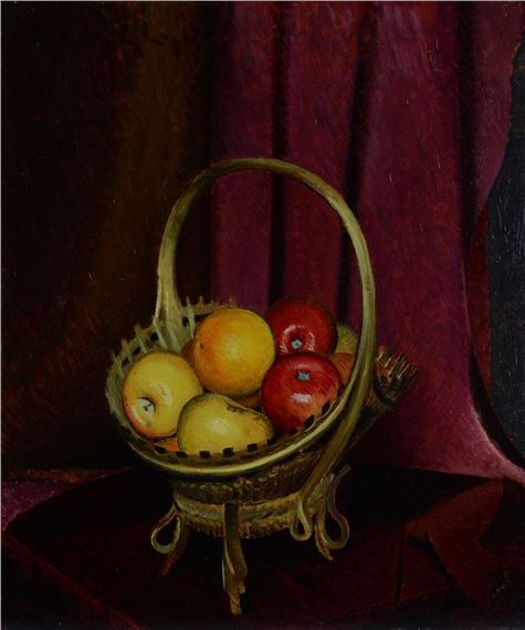 Valentino Ghiglia | Fruttiera con mele | MutualArt