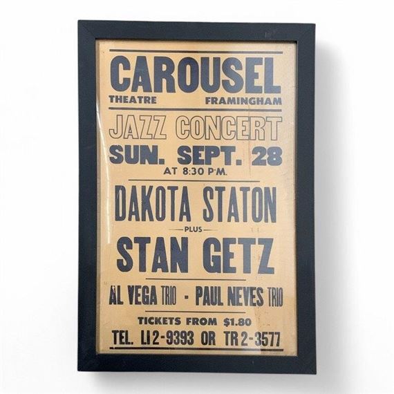 Stan Getz | Carousel Theatre Poster (28) | MutualArt