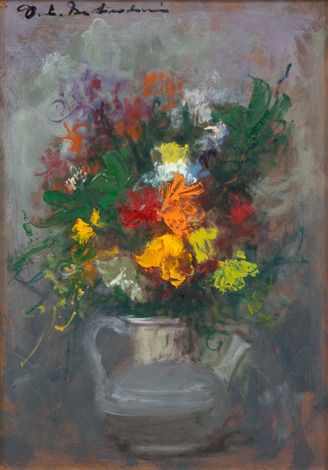 Osman Lorenzo de Scolari | Vaso con fiori (1908) | MutualArt