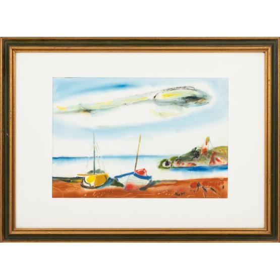 Enrico Paulucci | Barche a secco (1901) | MutualArt