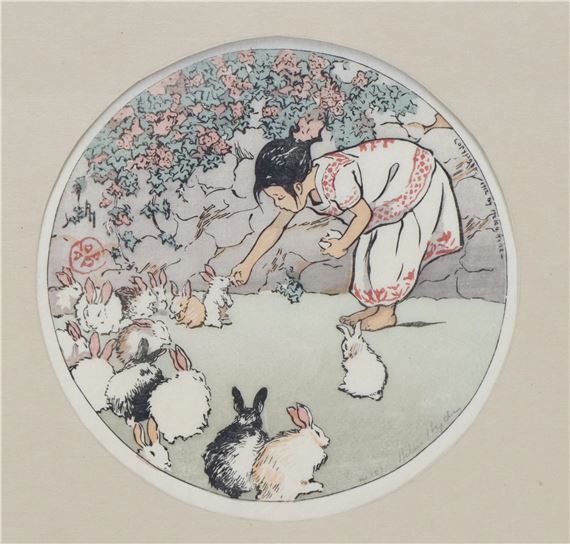 Helen Hyde | Feeding the Bunnies | MutualArt