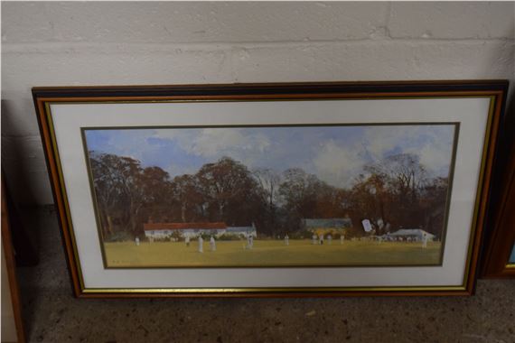 Roy Perry | a pair of coloured prints of cricketing scenes | MutualArt