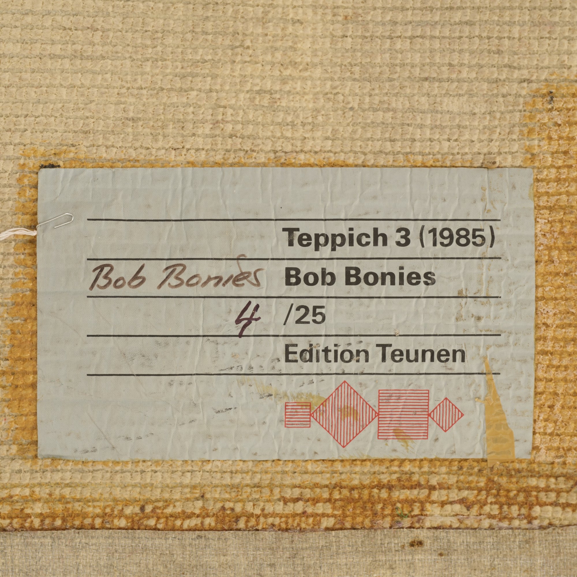 Bob Bonies | Carpet 3 (1985) | MutualArt