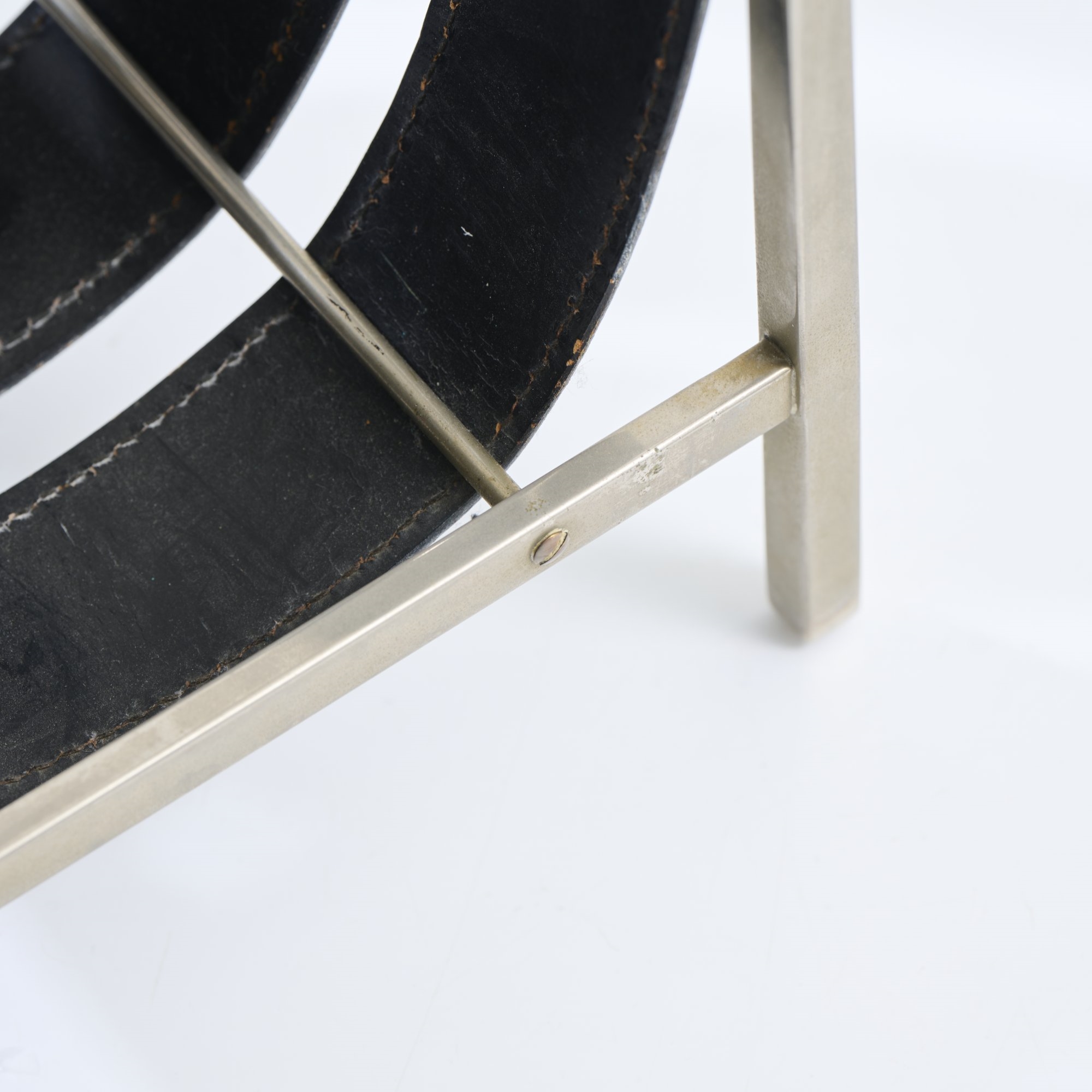 Jacques Adnet | newspaper rack (1960s) | MutualArt