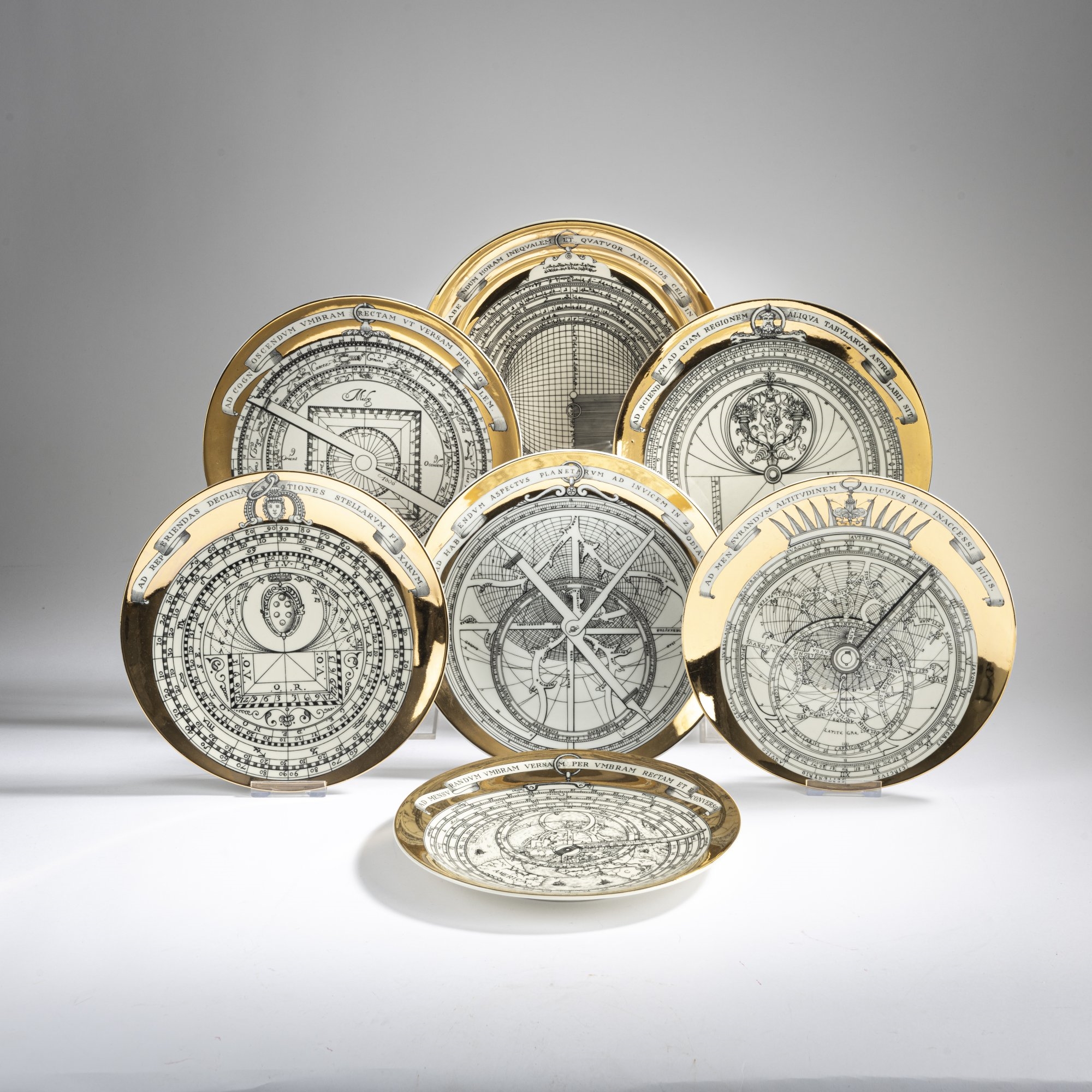 Piero Fornasetti | Seven Plates 'Astrolabio (1965 - 1971) | MutualArt