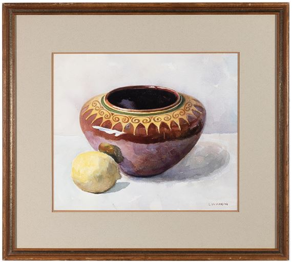 Laura Wheeler Waring | Still Life with Pottery and Lemon (1930) | MutualArt