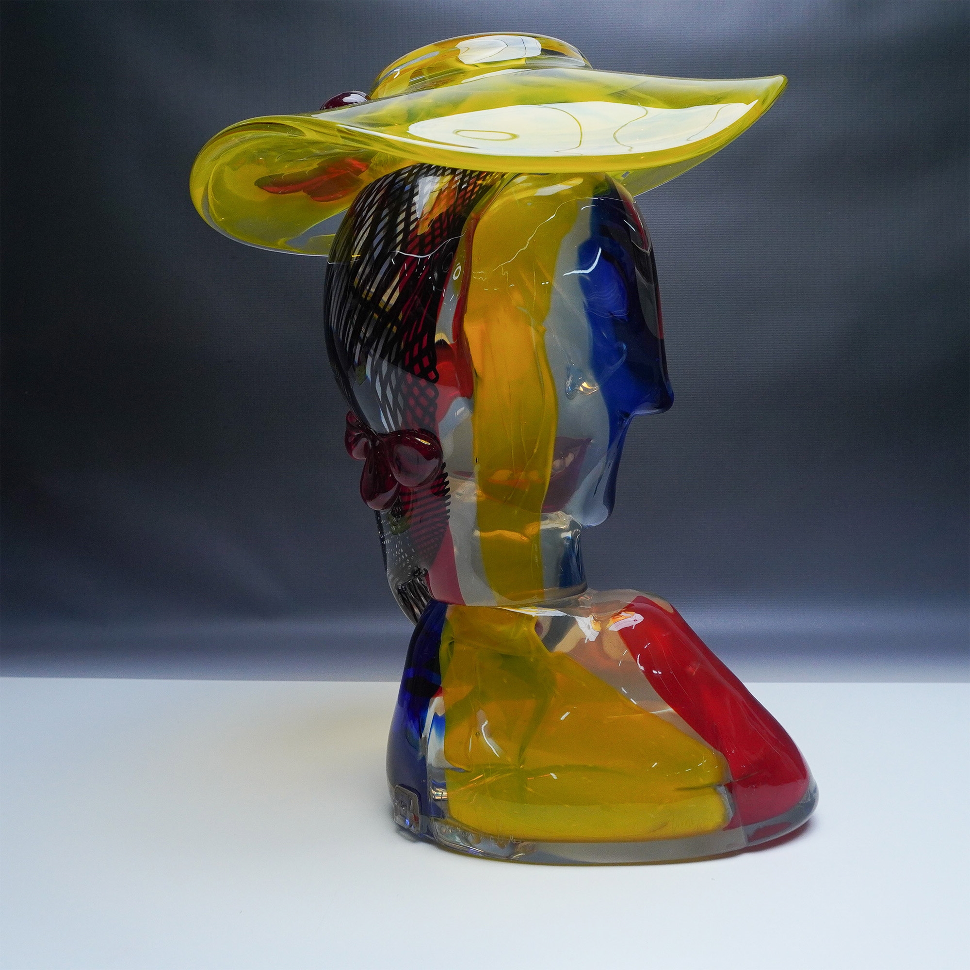 Walter Furlan | Walter Furlan Signed Murano Glass Picasso-Inspired Bust ...