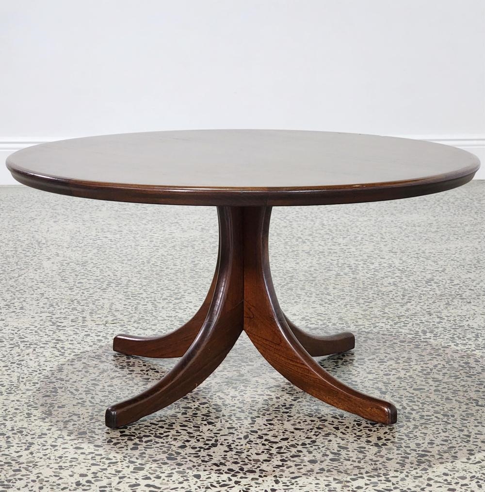 Coffee | Round top timber coffee table (50 x 94cm | MutualArt