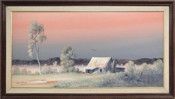 Vincent Stevenson | Sunset with Outback Shed (86) | MutualArt