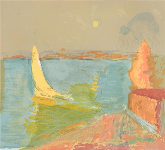 Lloyd Rees | Dusk in the Harbour | MutualArt